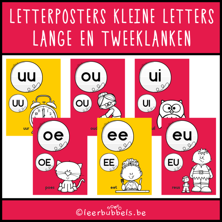 Letterposters - Leerbubbels